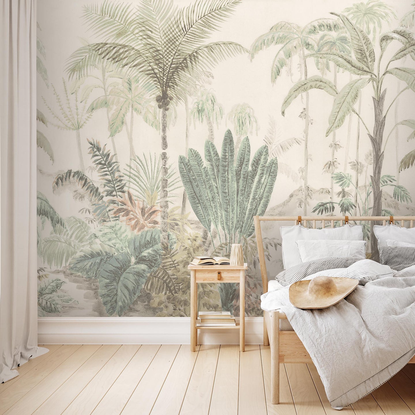 Rio Spring Bloom Mural Wallpaper – Botanical, Tropical, Paste-the-Wall ...