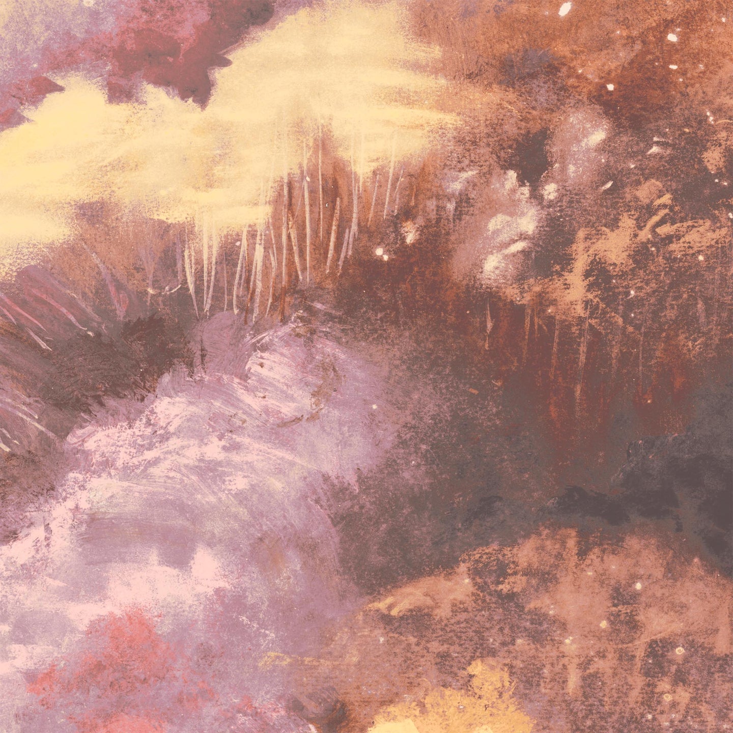 Pastoral Spice Mural Wallpaper – Botanical Scenic Design, Paste-the ...