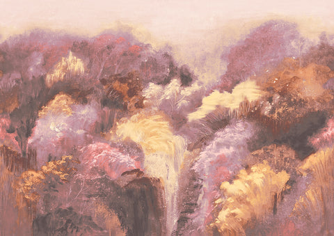Pastoral Spice Mural Wallpaper – Botanical Scenic Design, Paste-the ...