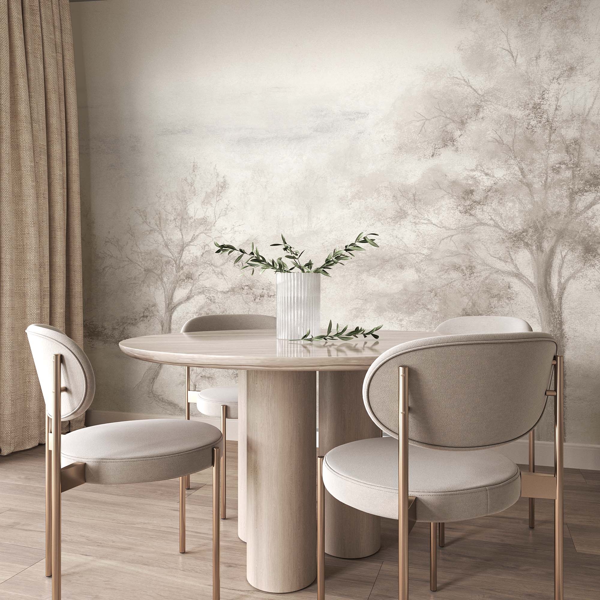 Quarlton Mural Truffle – Neutral Scenic Landscape Wallpaper, Paste-the ...
