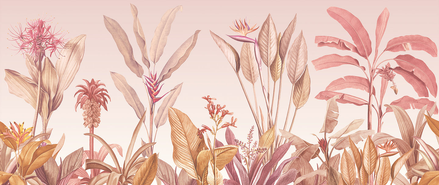 Palmira Spice Mural – Tropical Botanical Wallpaper, Paste-the-Wall ...