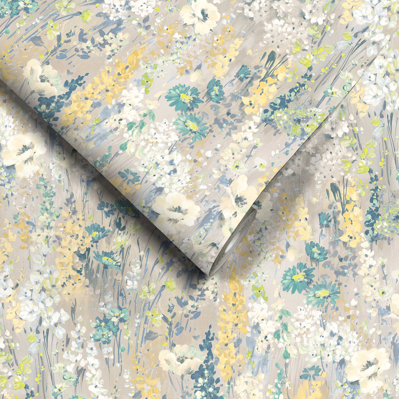 Wilderness Jade Wallpaper – Botanical Floral Design, Paste-the-Wall ...