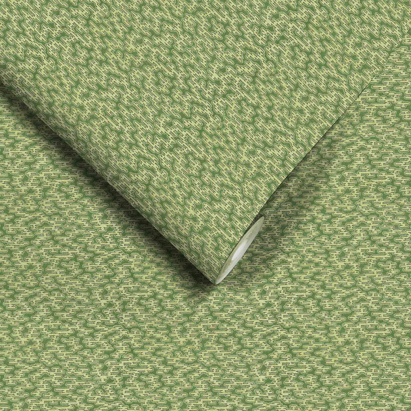 Rubigo Olive Green Wallpaper – Geometric Stripe, Paste-the-Wall, Luxury ...